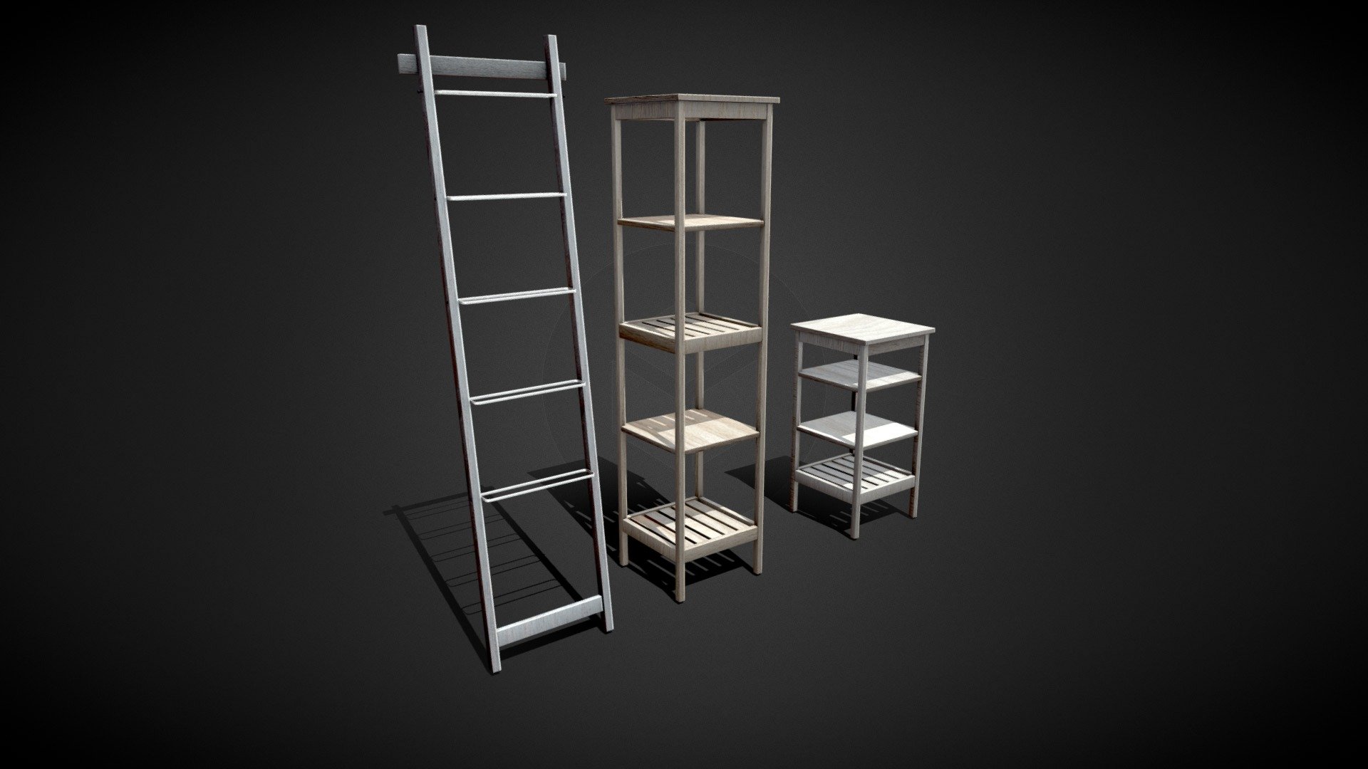 Ladder & Storage - Download Free 3D model by Sapizon [206f37b] - Sketchfab