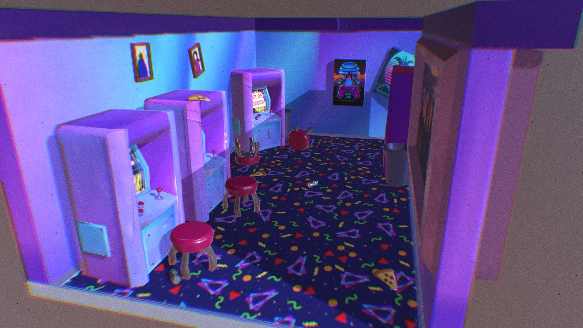 Arcade - 3D model by MissLooni [2070d9d] - Sketchfab