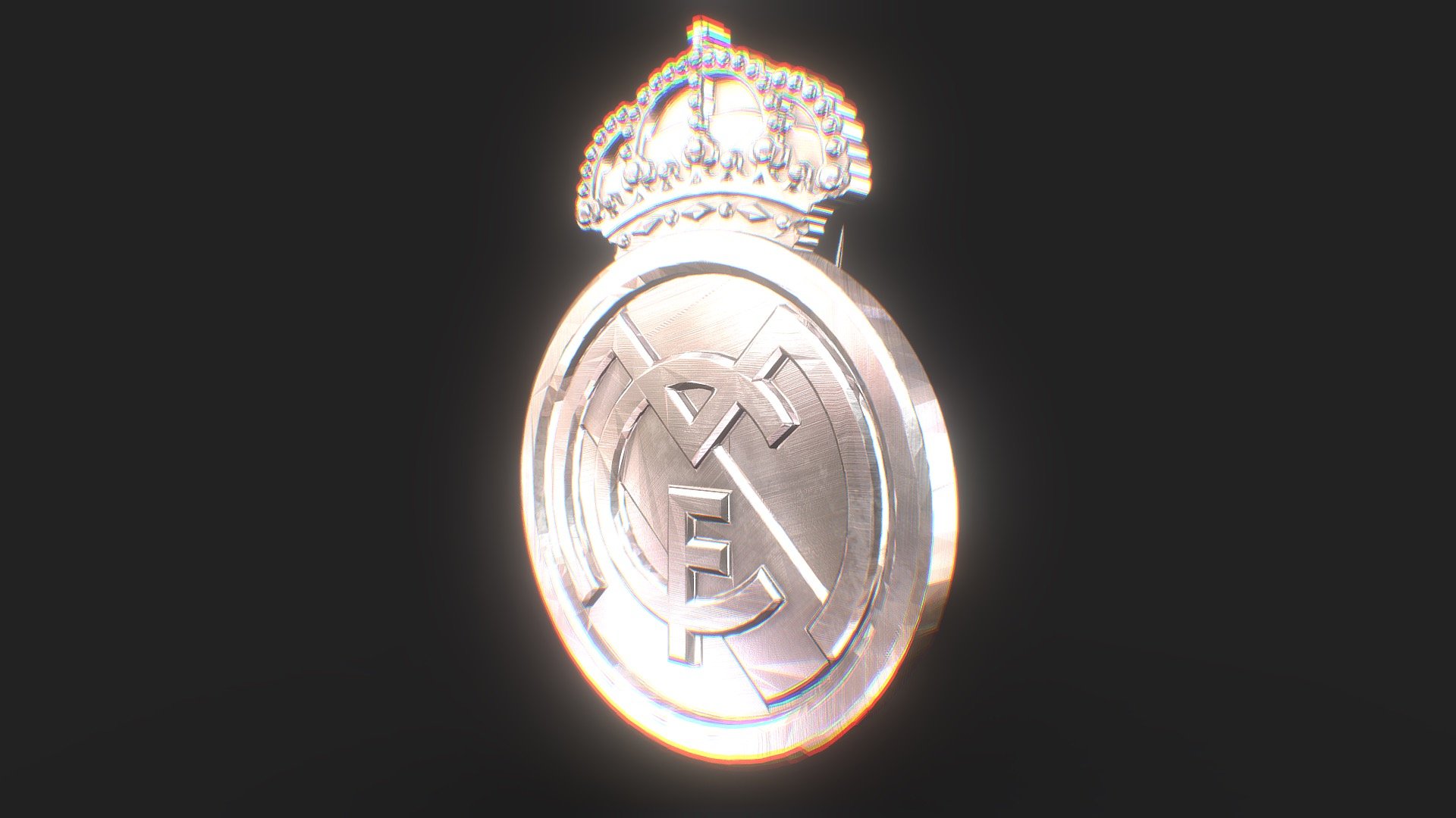 Chrome Real Madrid Logo Pin - Buy Royalty Free 3D model by franckross ...