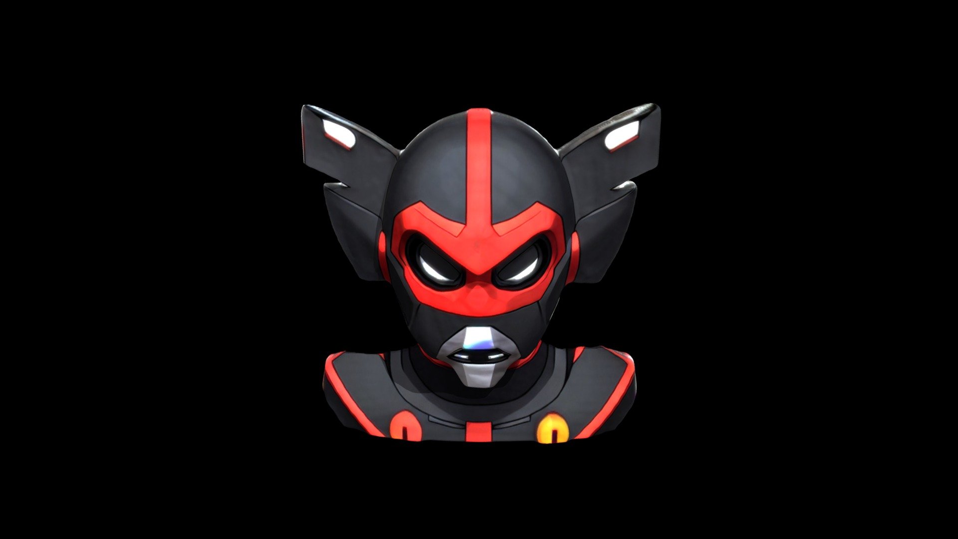Helmet Mask Robot Cartoon 1537 - Download Free 3D model by klrxyz ...