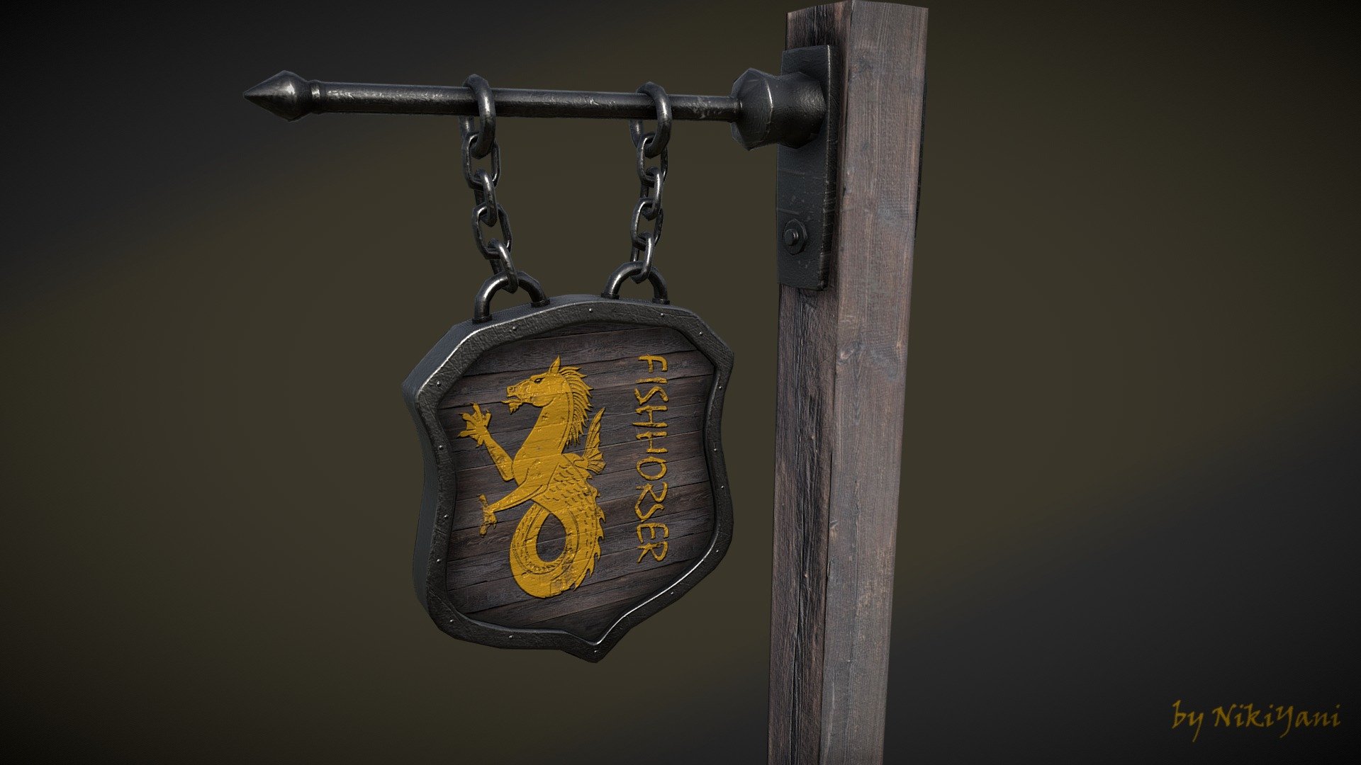 Medieval sign - Buy Royalty Free 3D model by NikiYani (@NikiYani ...