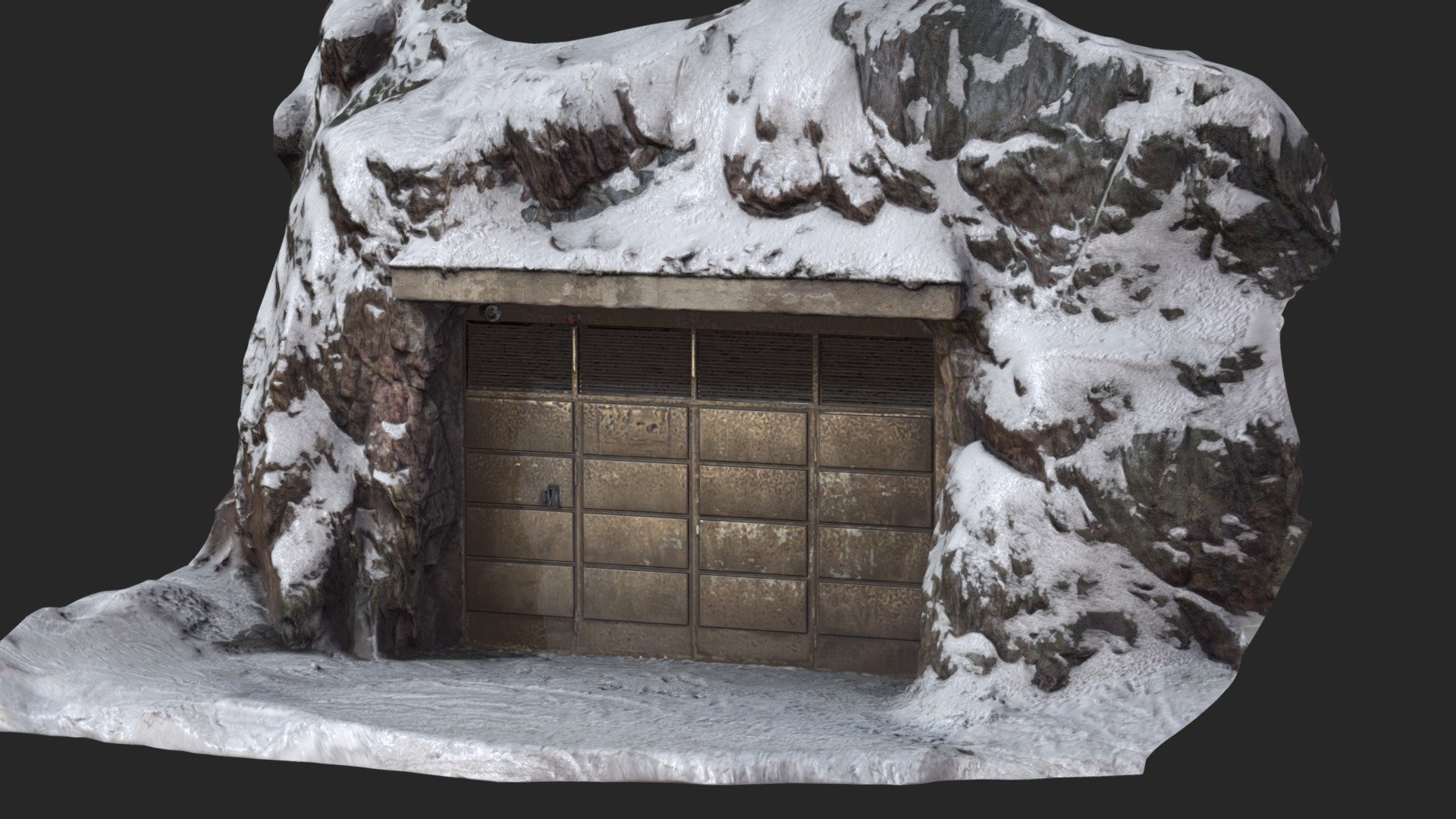Snow Bunker Entrance Access - Buy Royalty Free 3D model by attben ...