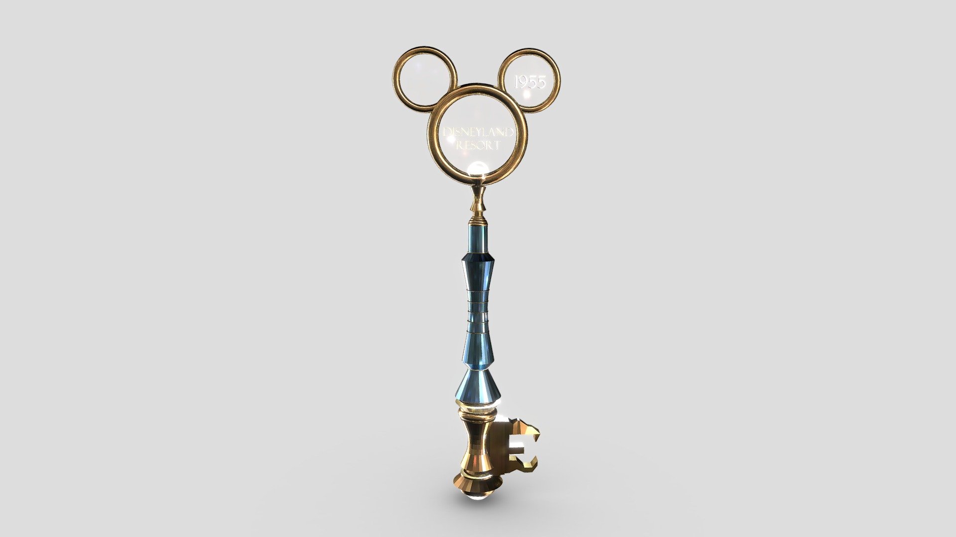 Disneyland Resort Key - 3D model by Andres C. (@andres.c3D) [2076b6a ...