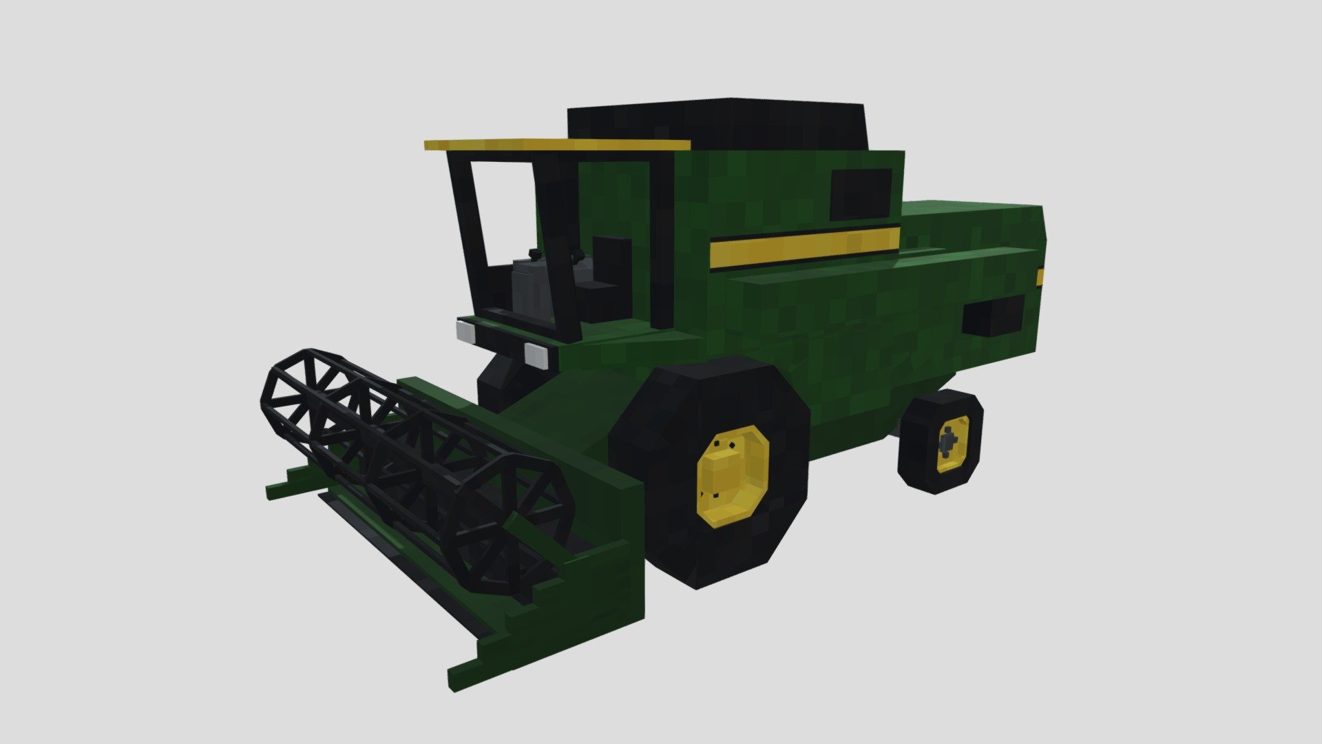 Minecraft Combine harvester - 3D model by BartekBW (@rojdanbw) [2078c9a ...