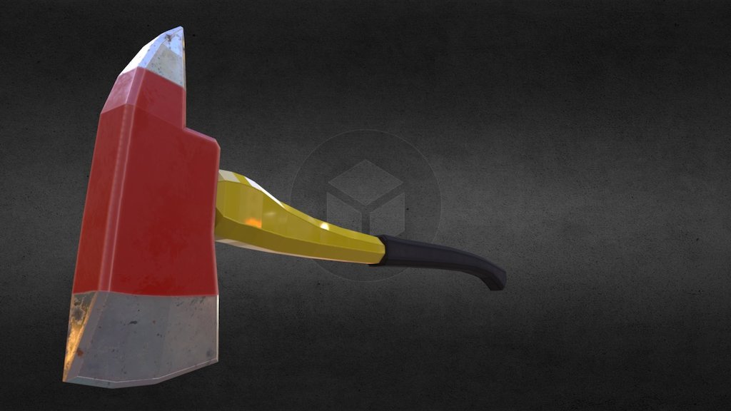 Low Poly Fire Axe (Re-Texture) - 3D model by Shenquarh [207992e ...