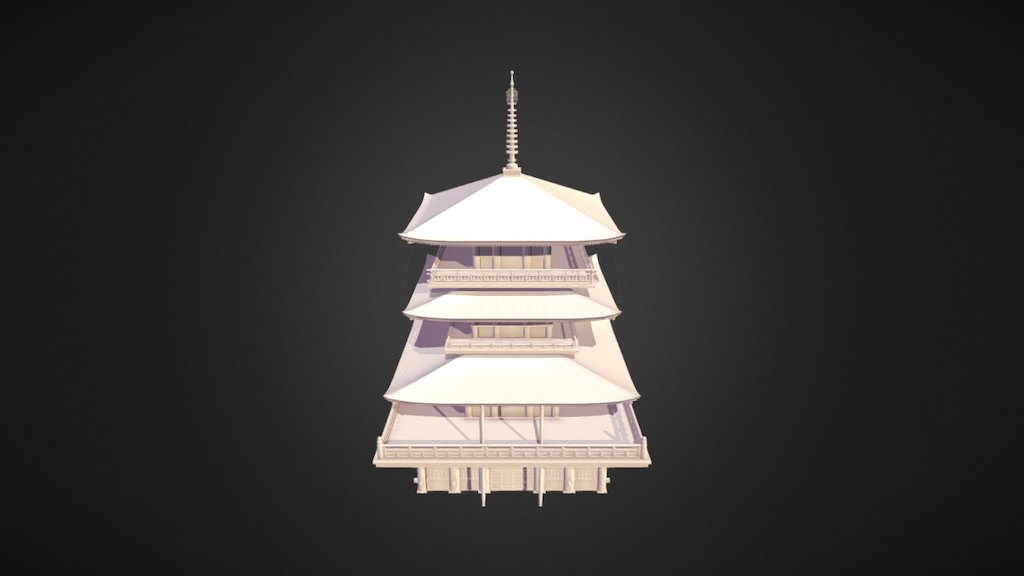 Pagoda - 3D model by Abbe (@ninja42) [207a54d] - Sketchfab