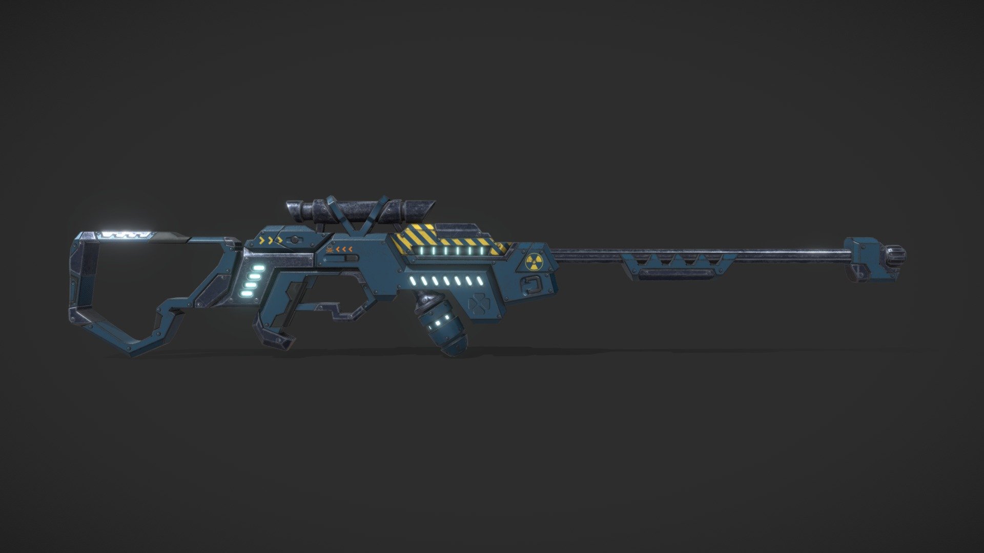 Sci-fi_Concept_Rifle_Highpoly - 3D model by taherk [207e0e5] - Sketchfab