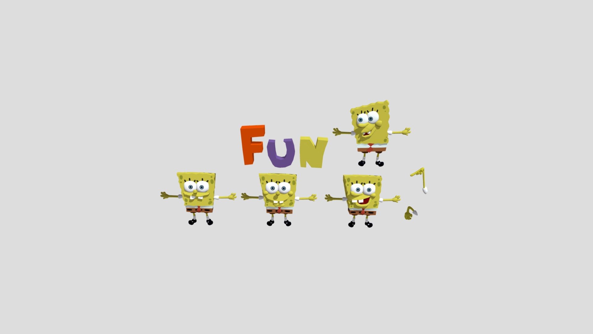 My Spongebob Model (1999 Style) - Download Free 3D model by ...