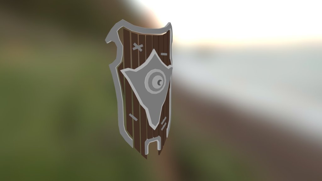 low poly shield - 3D model by atezai [207f5ee] - Sketchfab
