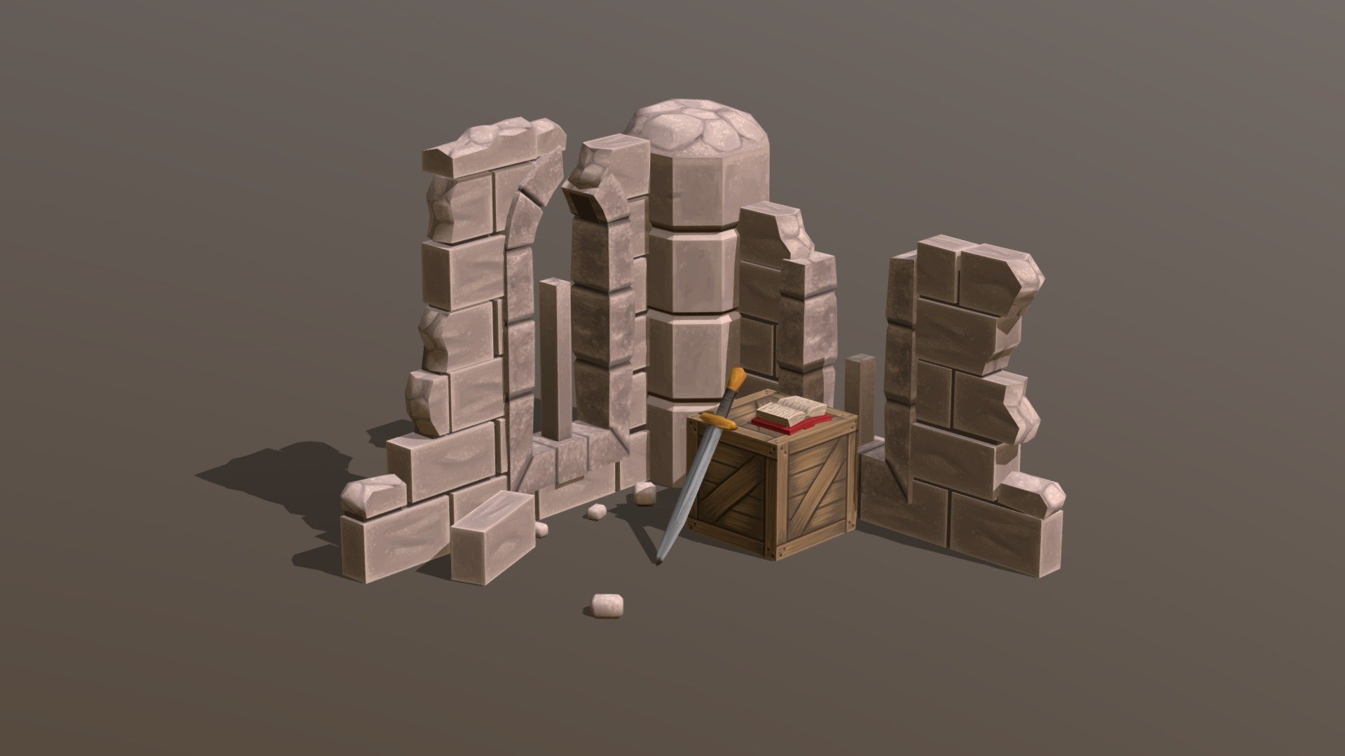 Ruins Hand Drawn - 3D model by VidovicArts (@oshjavid) [2081ccf ...