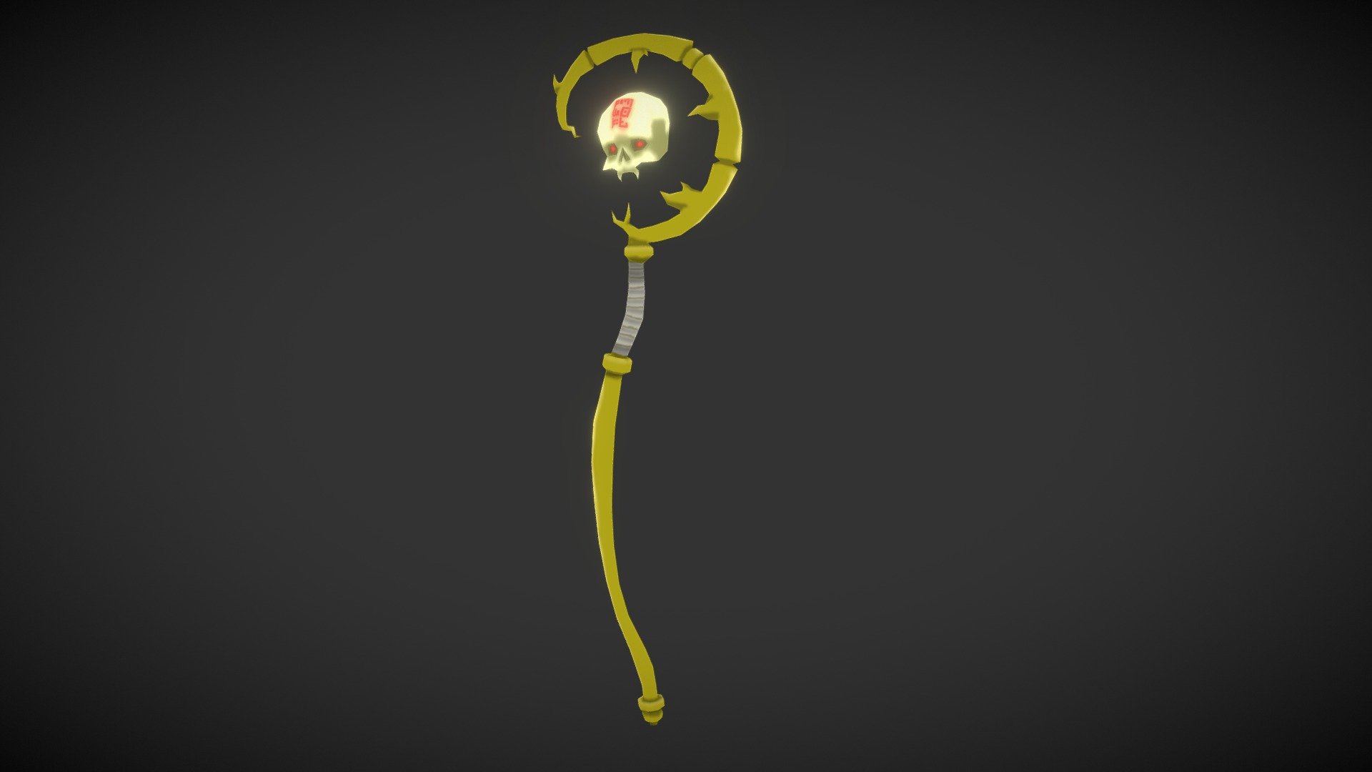 Necro staff - 3D model by Howlmortar [20834ad] - Sketchfab