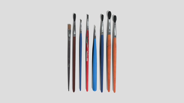 Paintbrush 3D models - Sketchfab