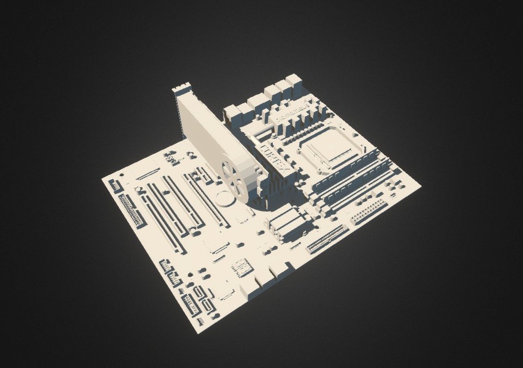 Motherboard - 3D model by ranggirahman [20854e0] - Sketchfab