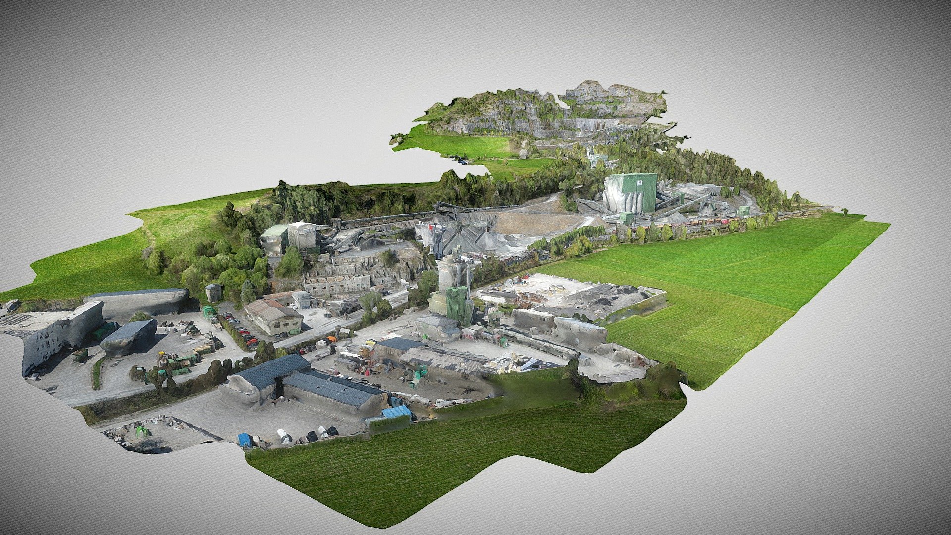 Drone Scan: Mineral processing plant - 3D model by TerraGrid ...