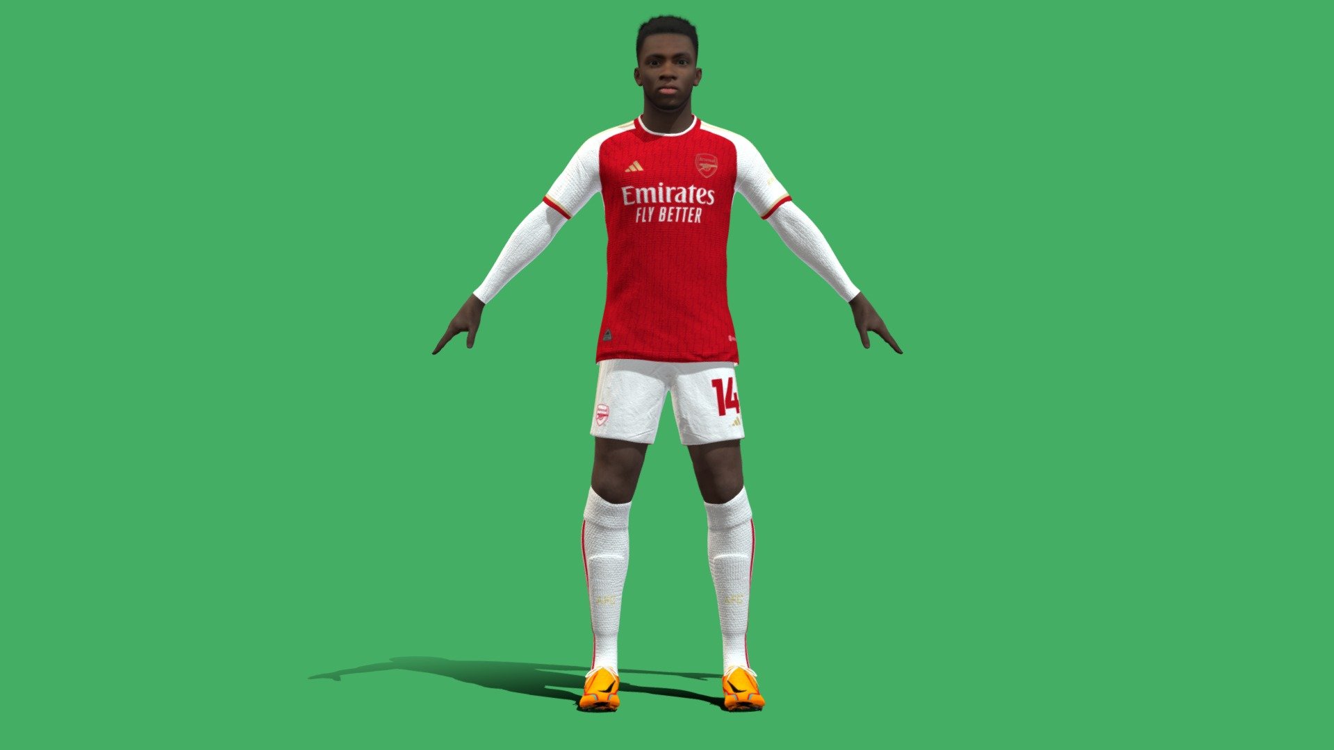 3D Rigged Eddie Nketiah Arsenal 2024 - copy - 3D model by changjinew ...