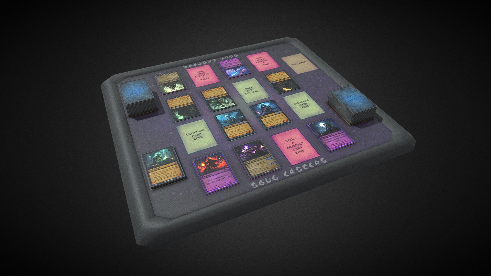 Soul Caster Cards + Board - 3D model by MoInk [208c9d1] - Sketchfab