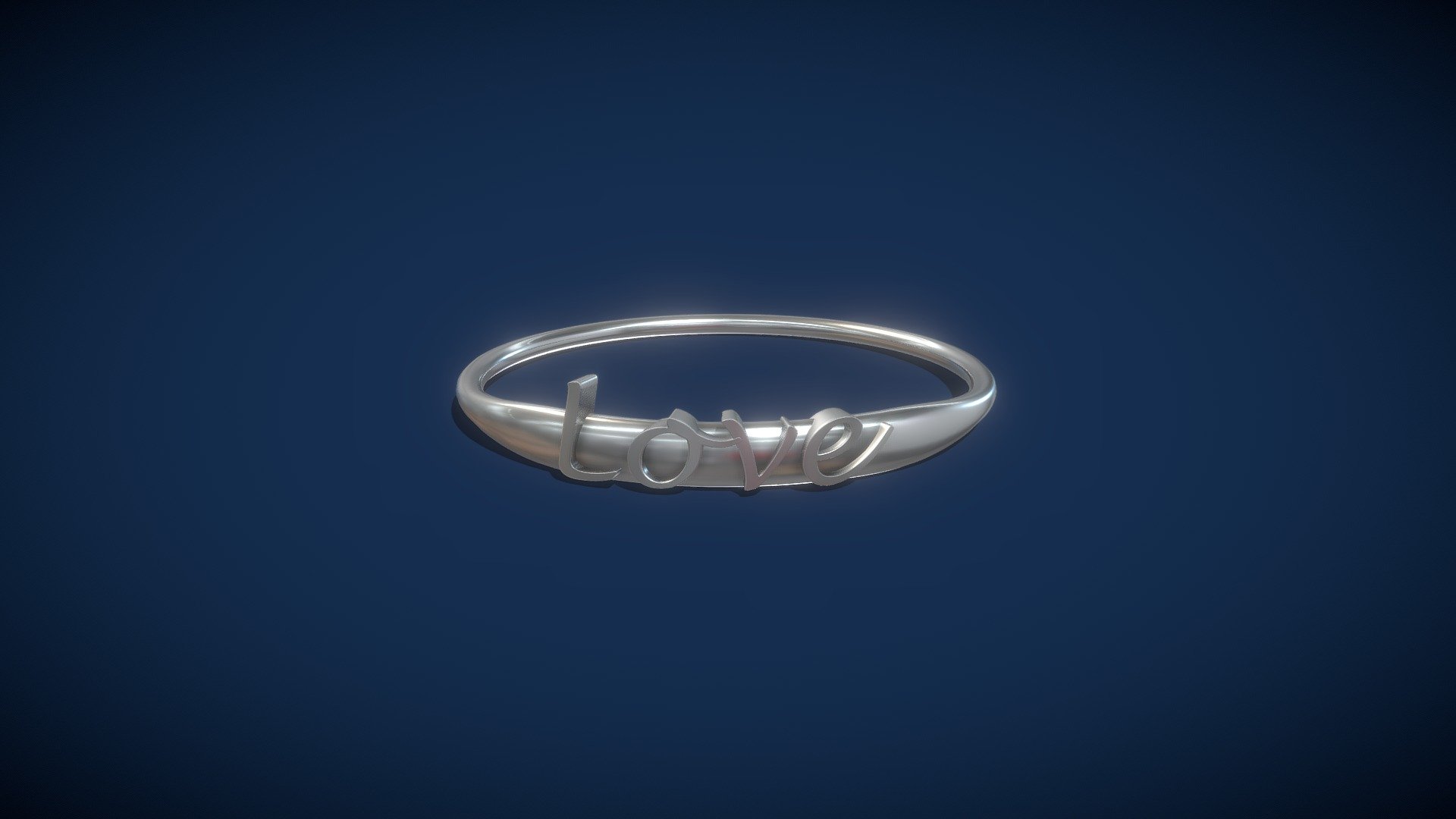 Love Ring with Silver Polished - Buy Royalty Free 3D model by Sandeep ...