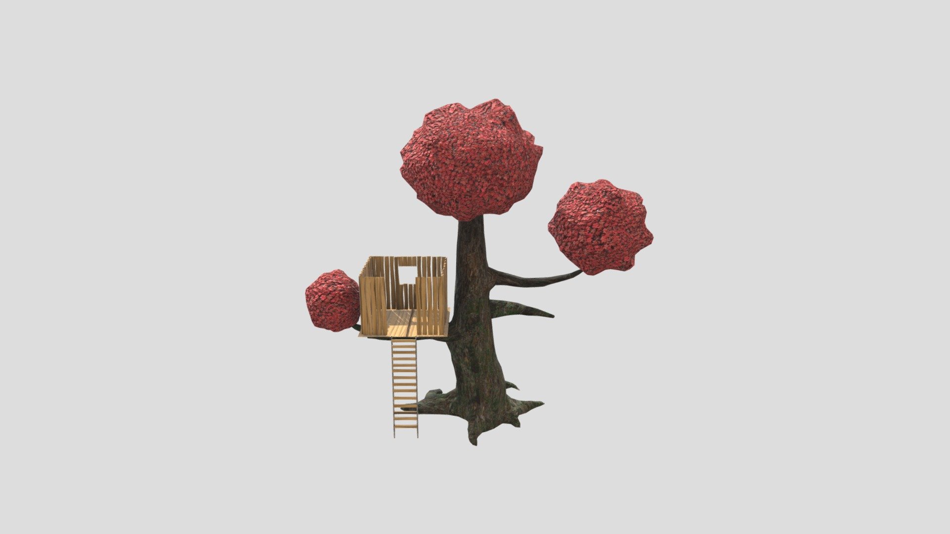 3D modelling tree house - 3D model by Grizgich [2090ed0] - Sketchfab