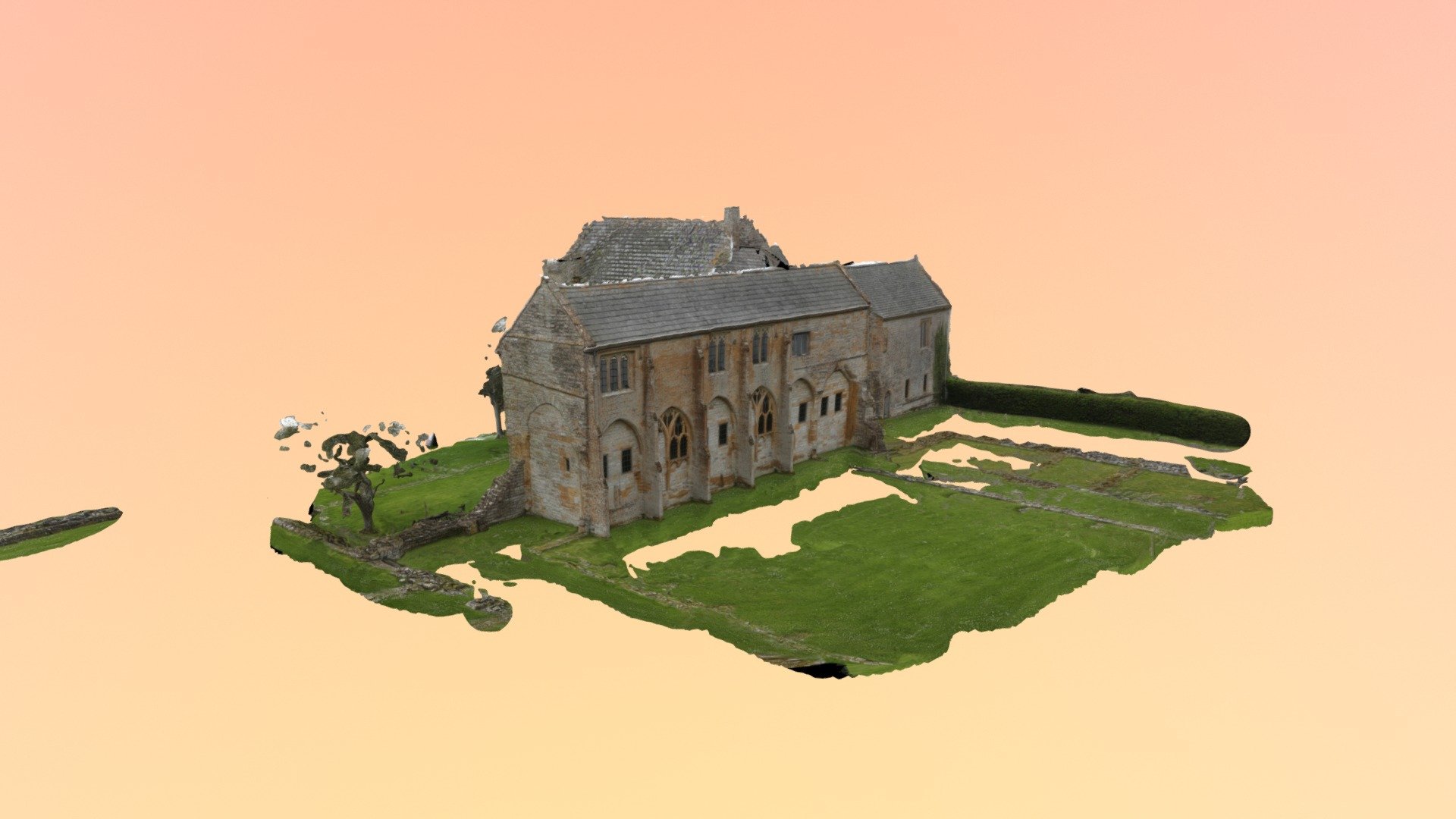 Muchelney Abbey - 3D model by jonc68 [2093c5f] - Sketchfab
