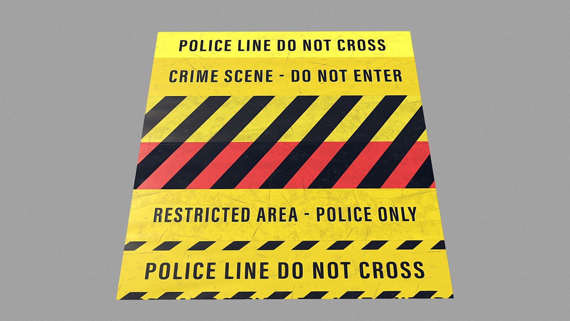 Police sign trimsheet - Download Free 3D model by Sousinho [2099162 ...