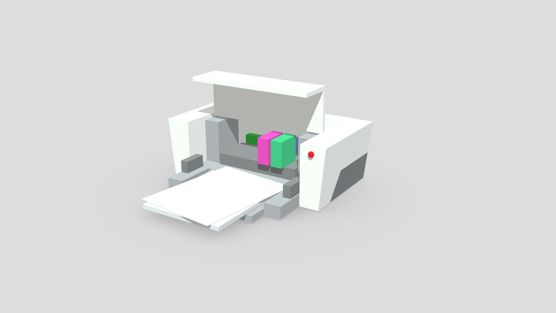 Paper Printer - 3D model by Megaloma [209e43c] - Sketchfab