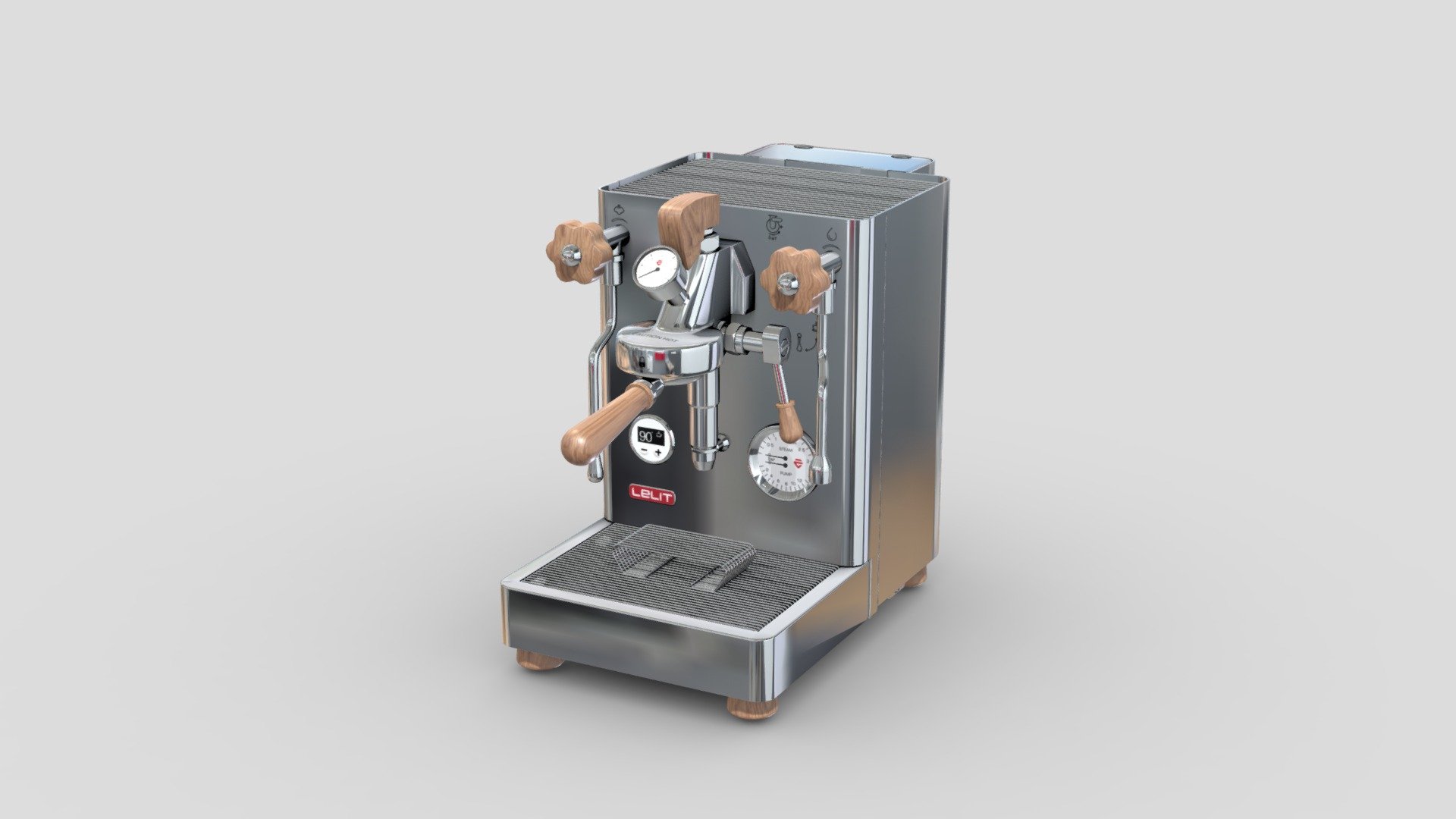 An espresso machine - 3D model by Spase (@spase3d) [20a0411] - Sketchfab