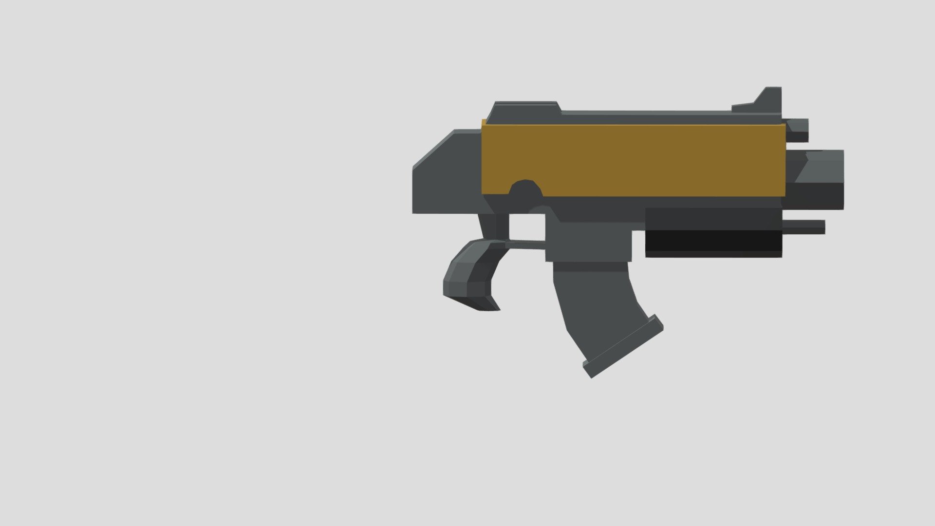 Warhammer 40k low poly yellow Bolter Carabine - Download Free 3D model ...