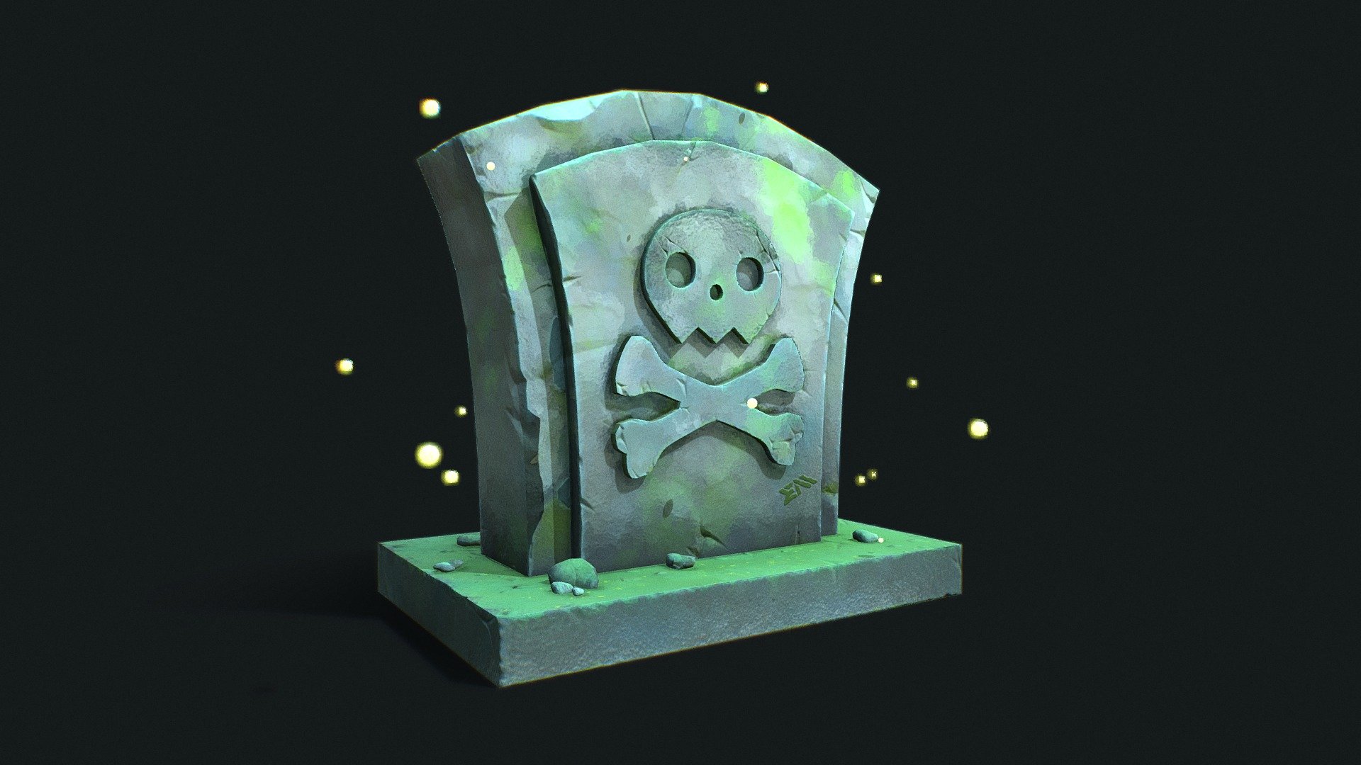 Stylized Gravestone - Download Free 3D model by Emm (@em666) [20a23ae] - Sketchfab