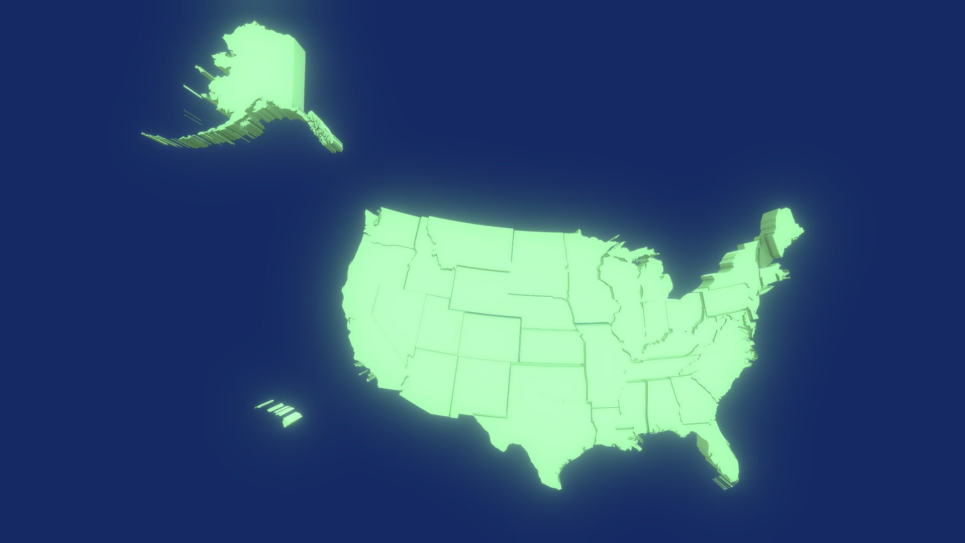 The United States - 3D model by ...