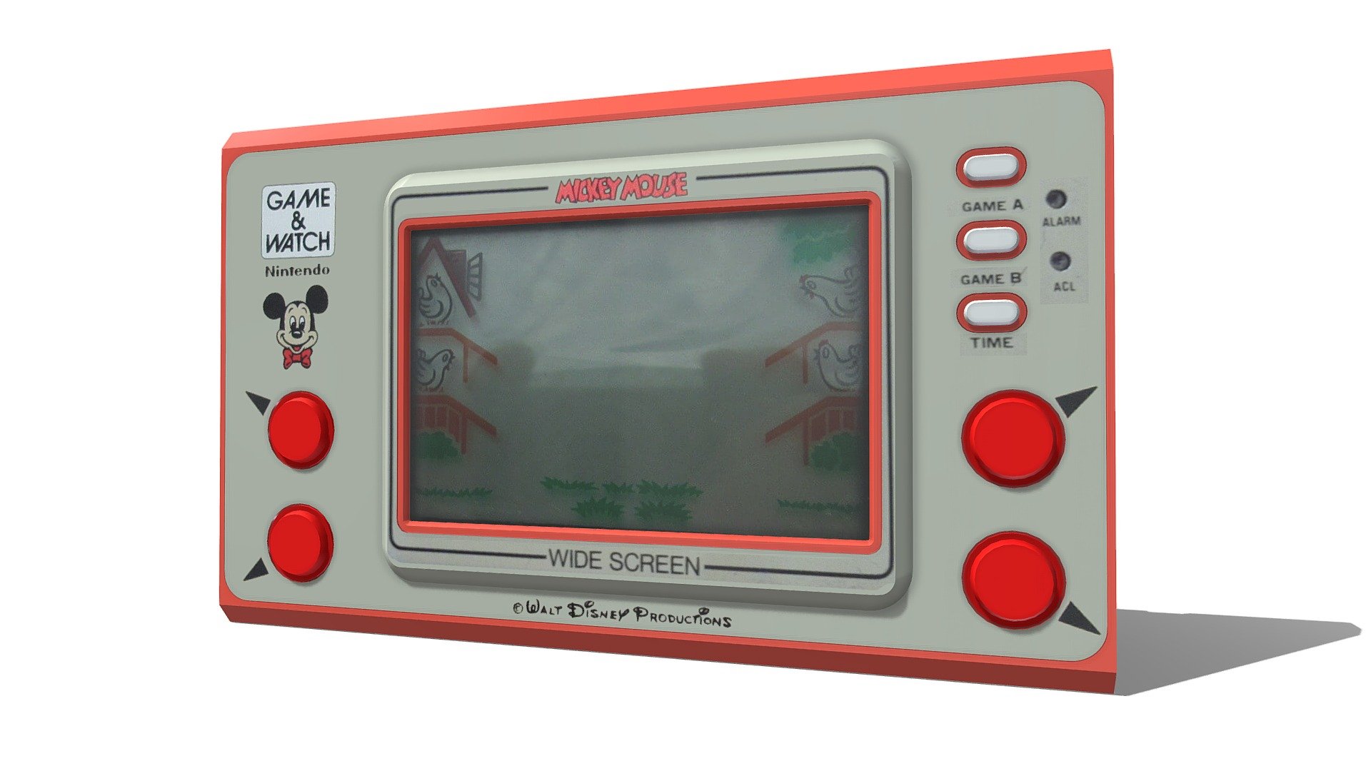 Mickey Mouse Game & Watch : Retro Video Games - Buy Royalty Free 3D ...