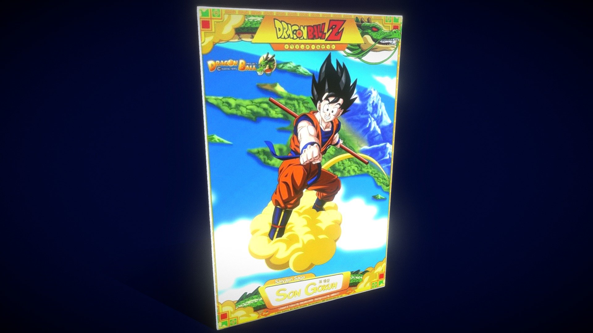 Son Goku - Card - Buy Royalty Free 3D model by Gabriel Diego ...