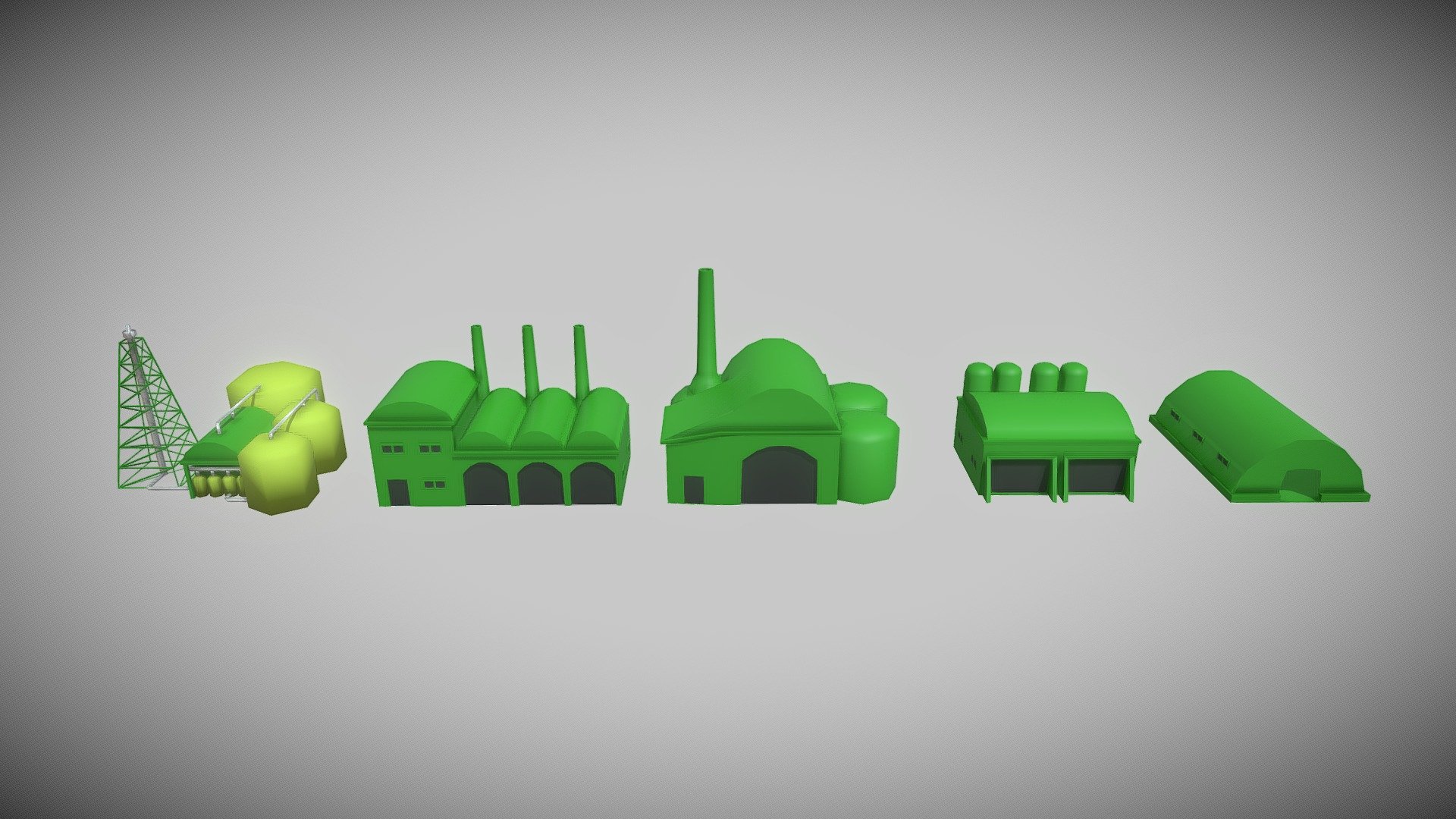 Simple rts game buildings - 3D model by Heferum Games (@HeferumGames ...