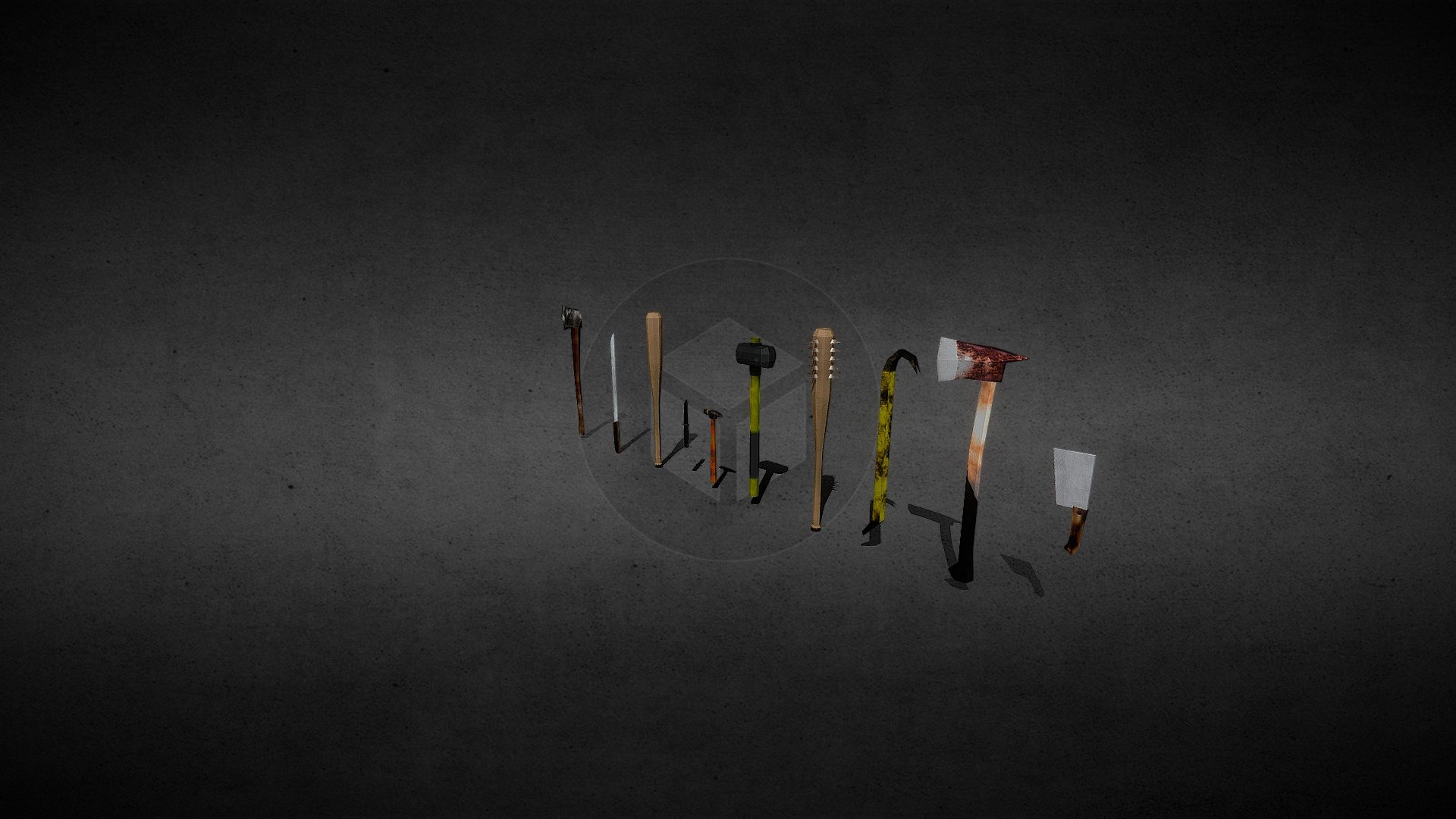 Low Poly Melee Weapons Pack - 3D model by Gabriel Tarzia ...