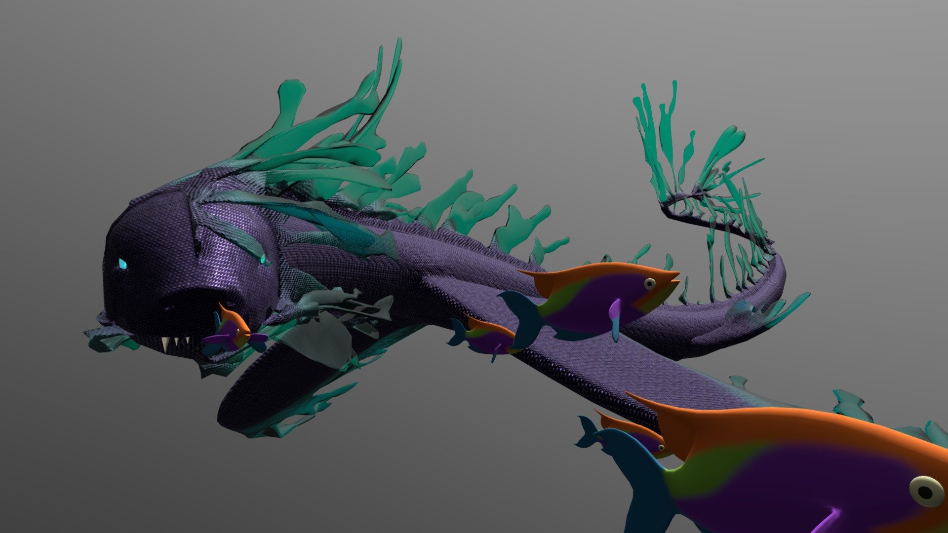 sea creature - 3D model by Marie Louise Prat (@louisunqueen) [20a977f ...