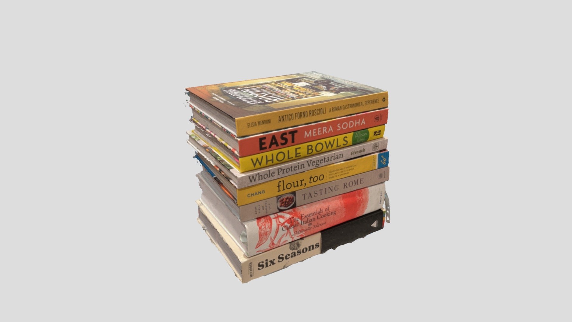Cookbooks Stacked On Their Side - Buy Royalty Free 3D model by Tjund ...