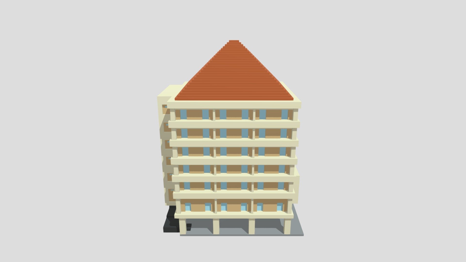 Gedung Koridor - FILKOM - Download Free 3D model by Tom Gustin ...