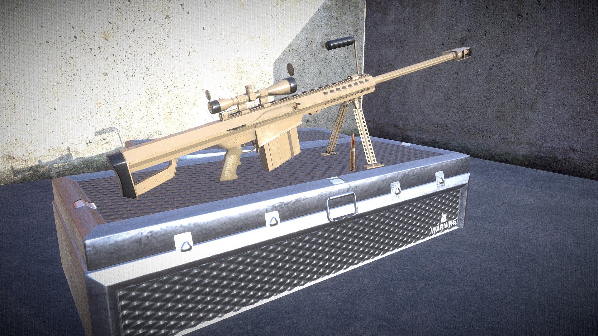 M82 Barrett Game Ready 5 Textures - Buy Royalty Free 3D model by insya ...