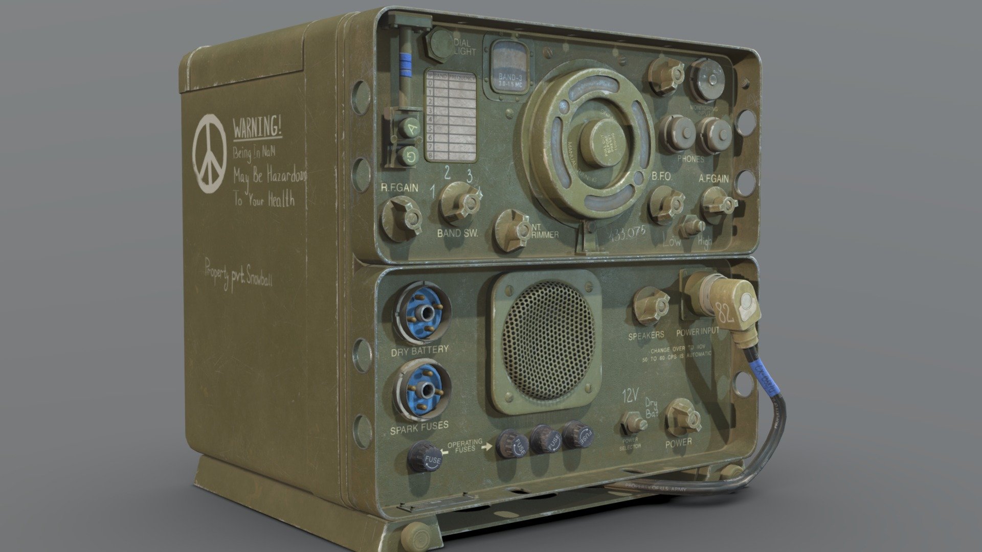 Radio Receiver AN/GRR-5 - Download Free 3D model by sp1cy.offc [20ac5f5 ...