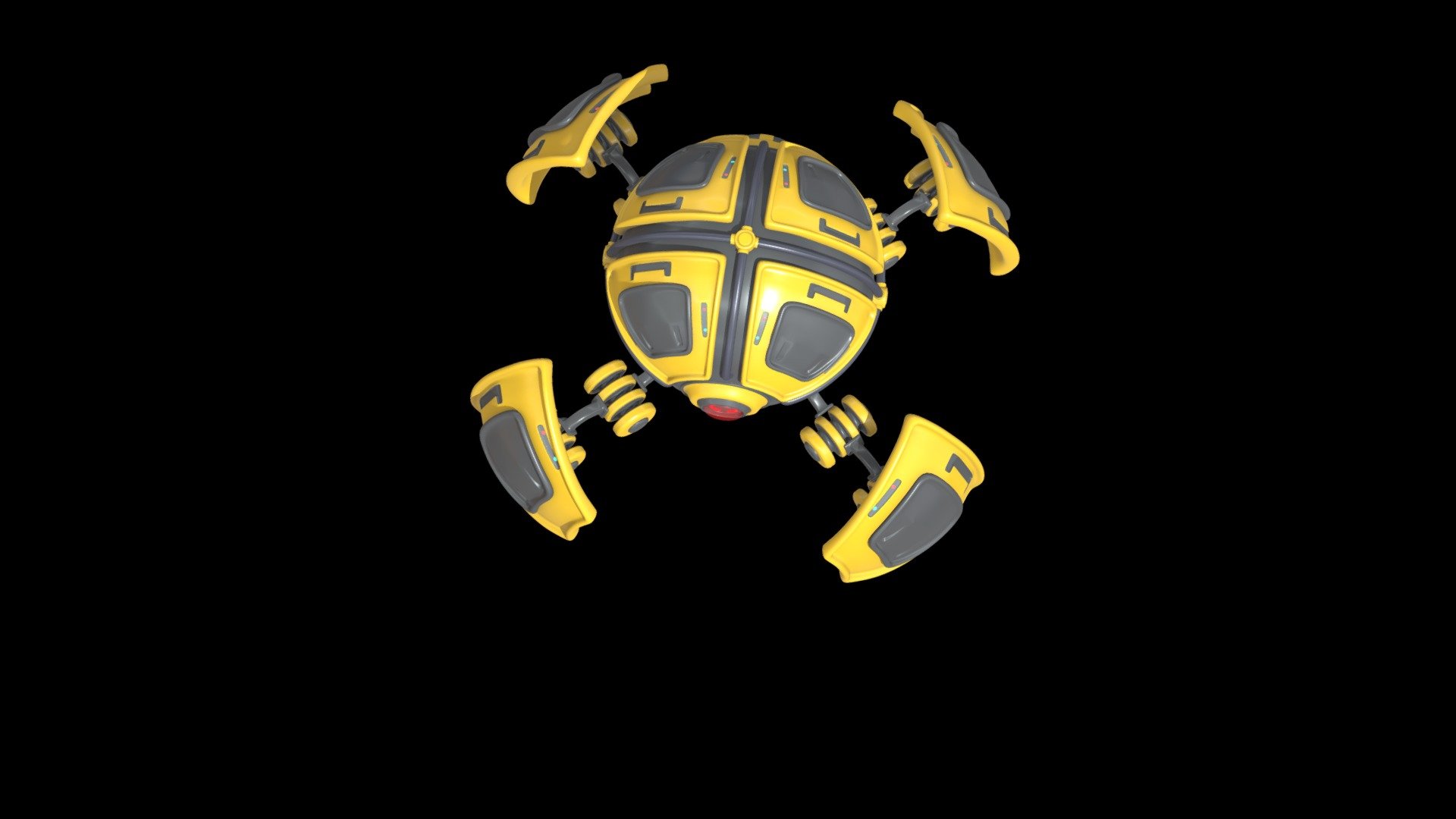 sphere bot - 3D model by Darling Naresh (@prabhaeditz2607) [20ad62b ...
