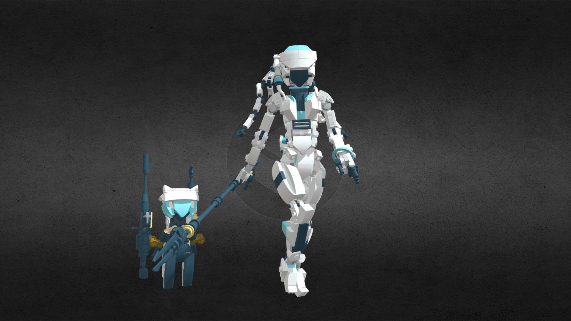 Valkyrie Cyborg - Download Free 3D model by Vlad (@engura) [20af75b ...