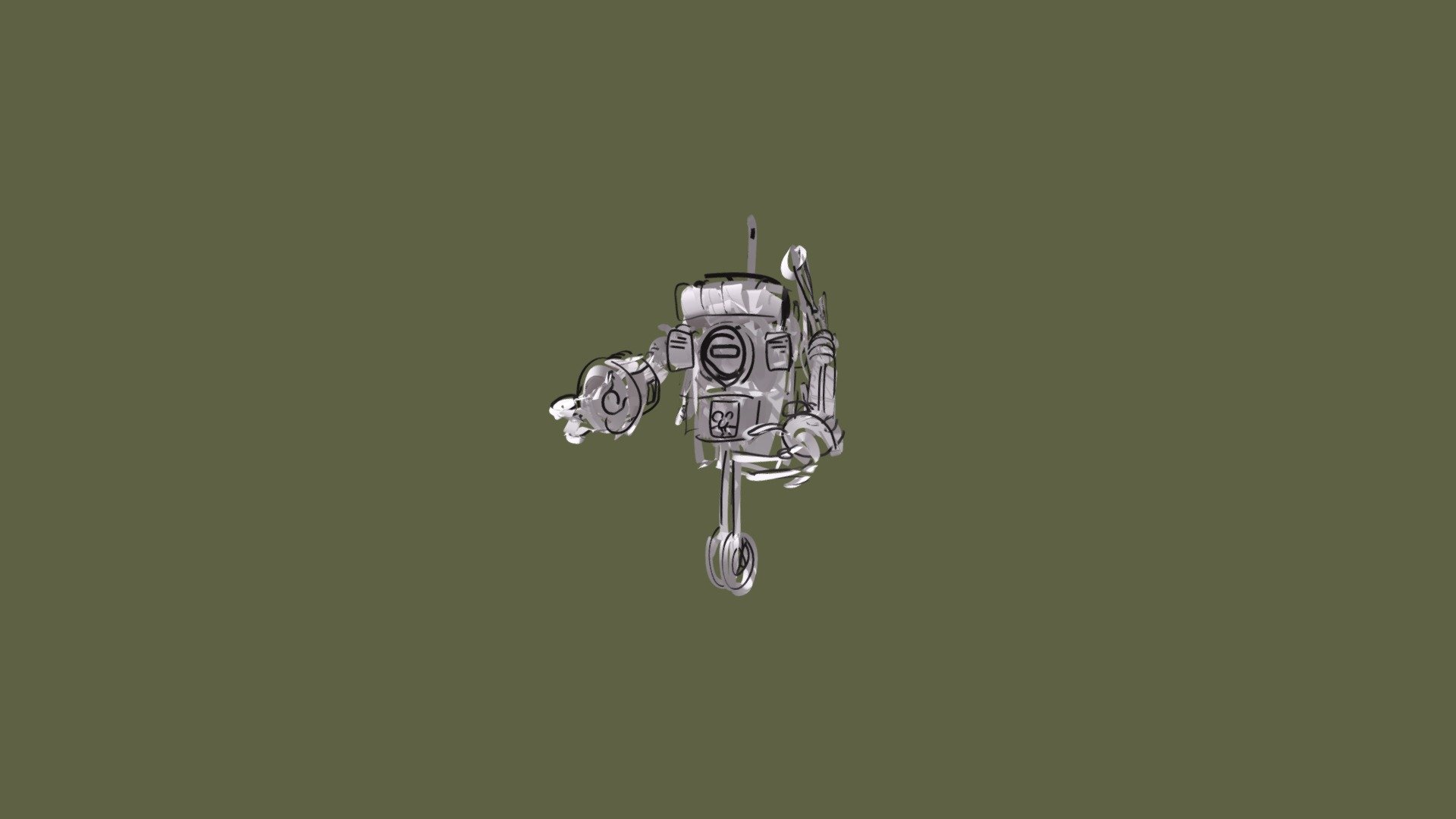 CampBot, the Camping Companion - 3D model by 99borr [20b1689] - Sketchfab