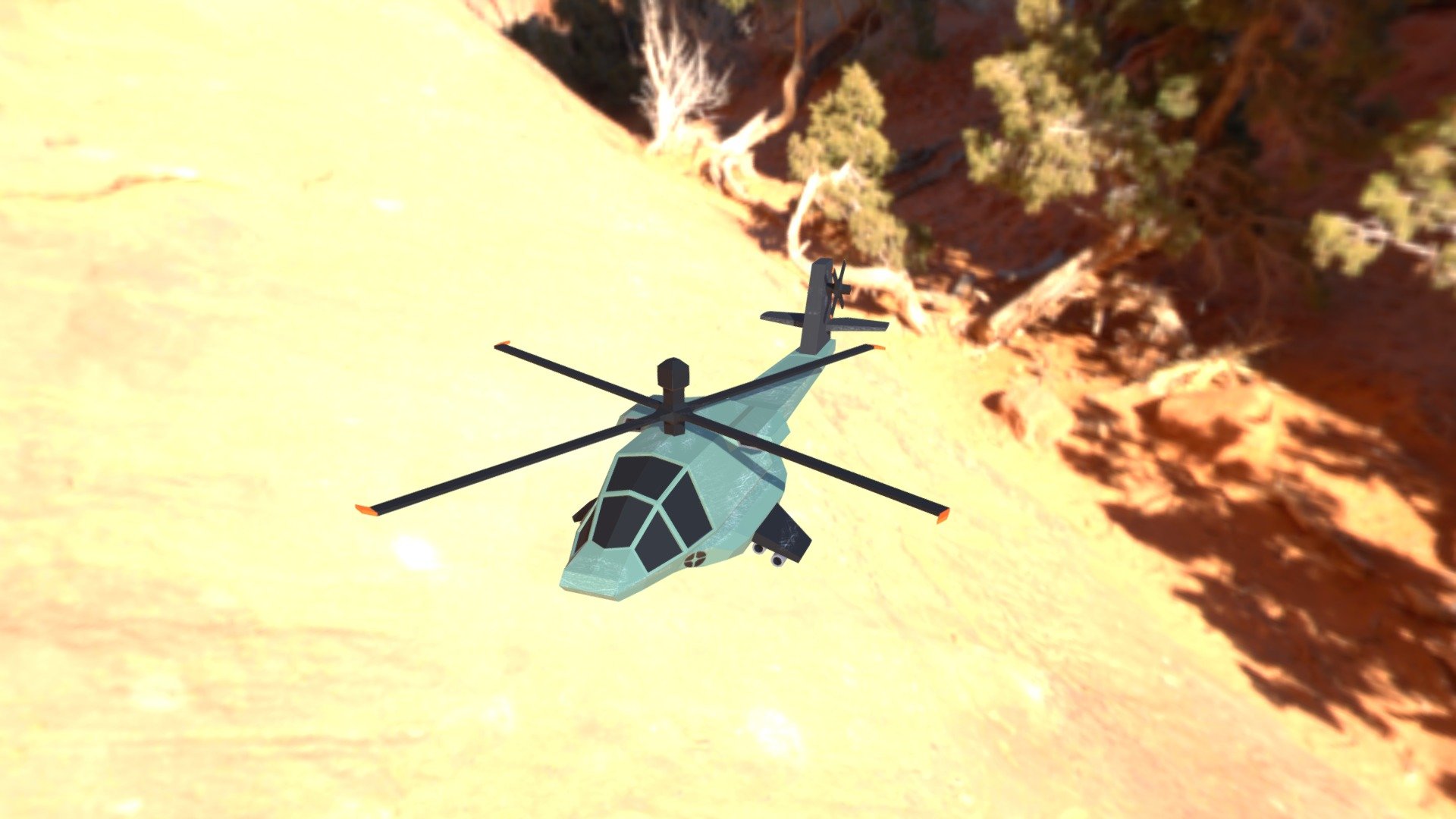 Attack Chopper - Download Free 3D model by t.flores [20b570a] - Sketchfab