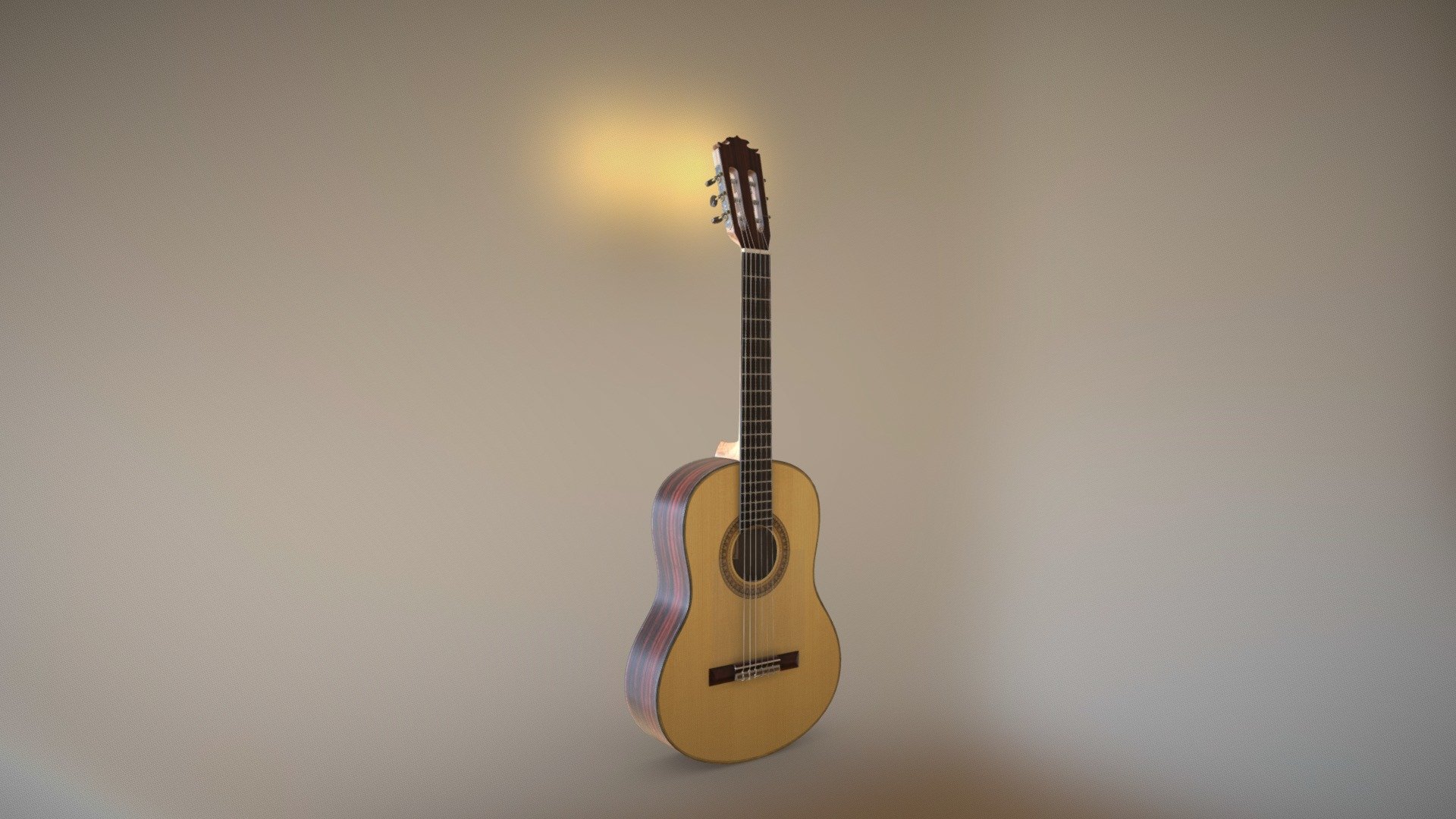 Classical Guitar - 3D model by nitiss [20b77f5] - Sketchfab