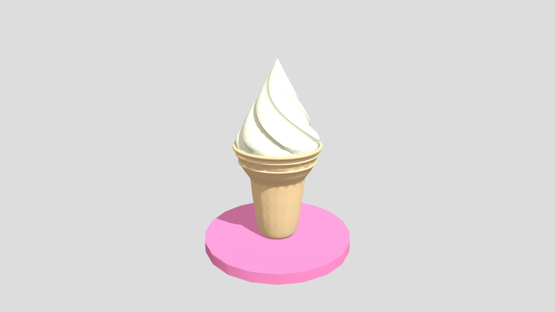 Ice Cream Cone - Download Free 3D model by Matt H (@Matamize) [20b8f2a ...