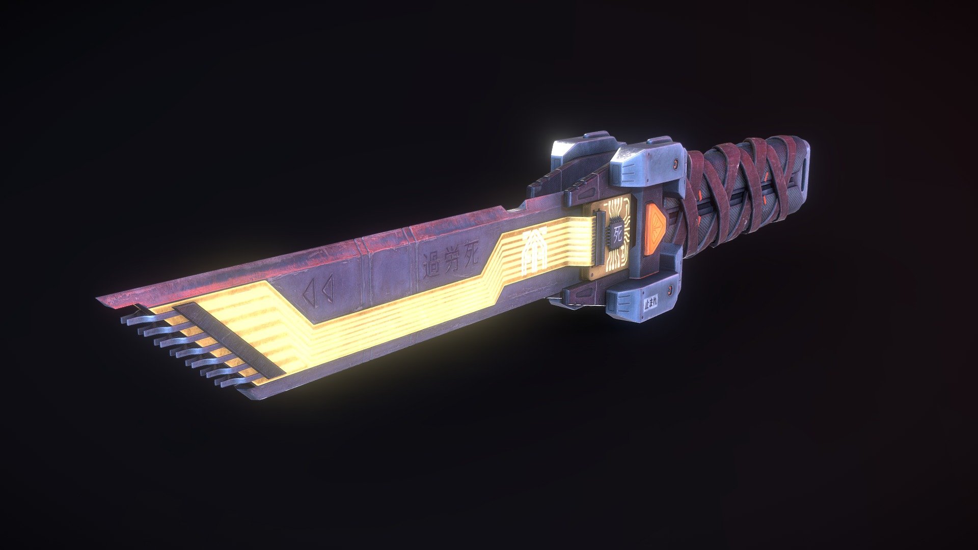 Neo Tokyo GunRunner's Tanto - 3D model by Mohab Fawzy (@MohabFawzy3D ...