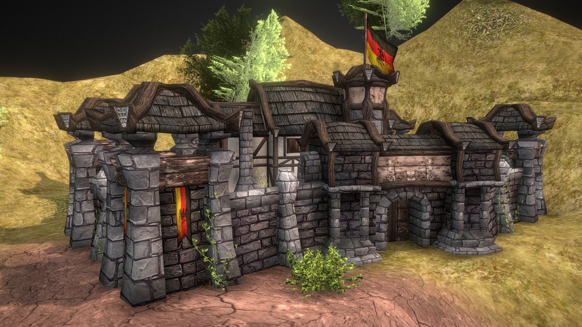 German Fortress - 3D model by BergmannIIpruss (@bergmanniipruss ...