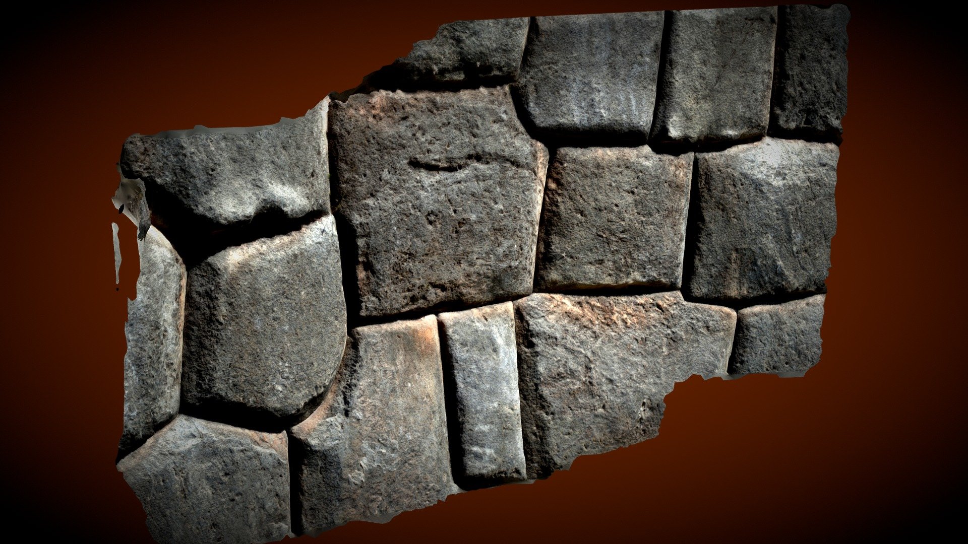 Inca stone wall Ollantaytambo - Download Free 3D model by Jurassi ...