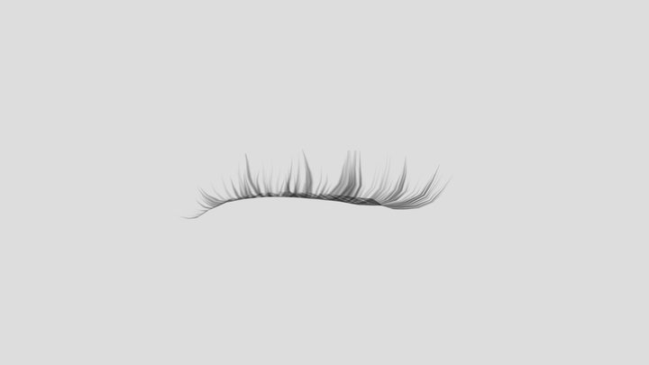 Eyelashes 3D models - Sketchfab