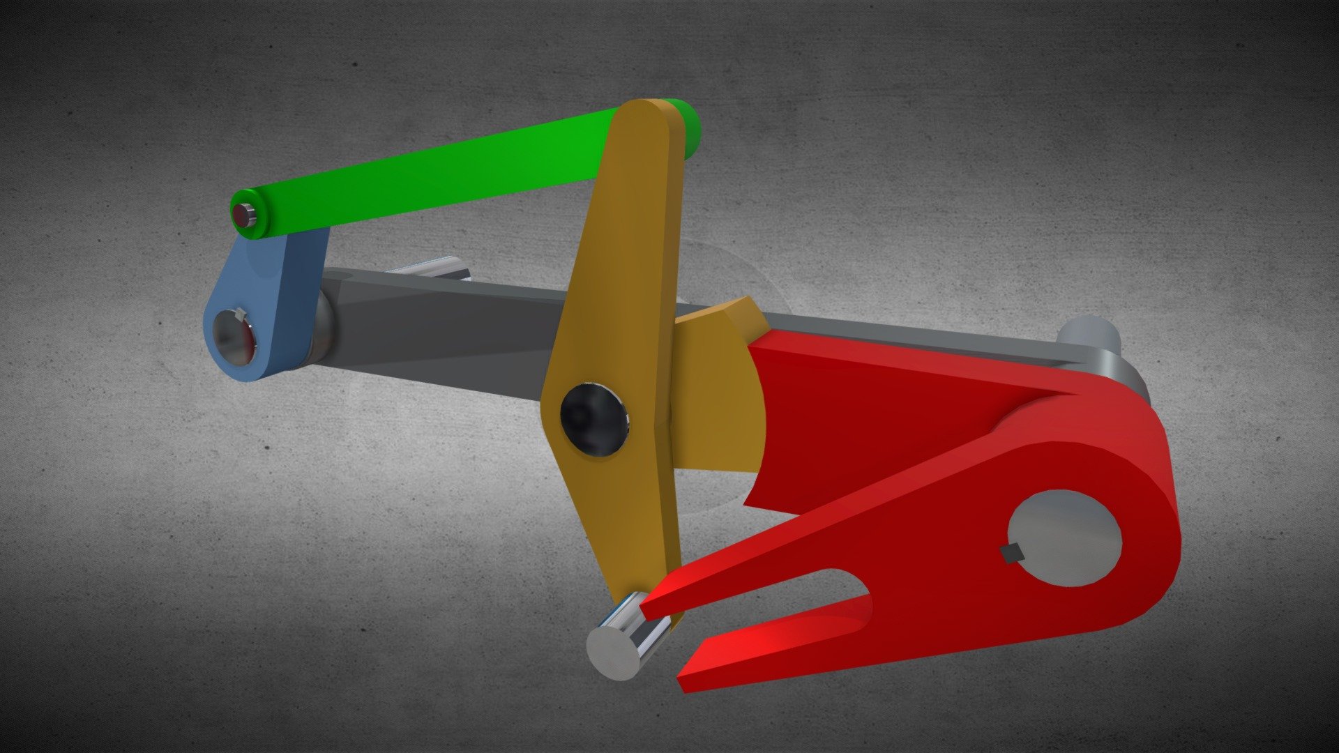 4-Bars Geneva Dwell Motion Mechanism - Download Free 3D model by ...