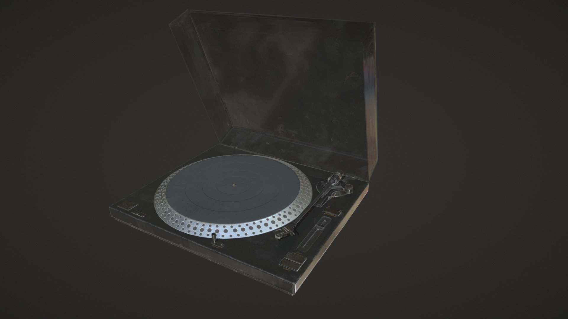 Old weathered turntable - 3D model by Lara_Verhelst [20c82db] - Sketchfab